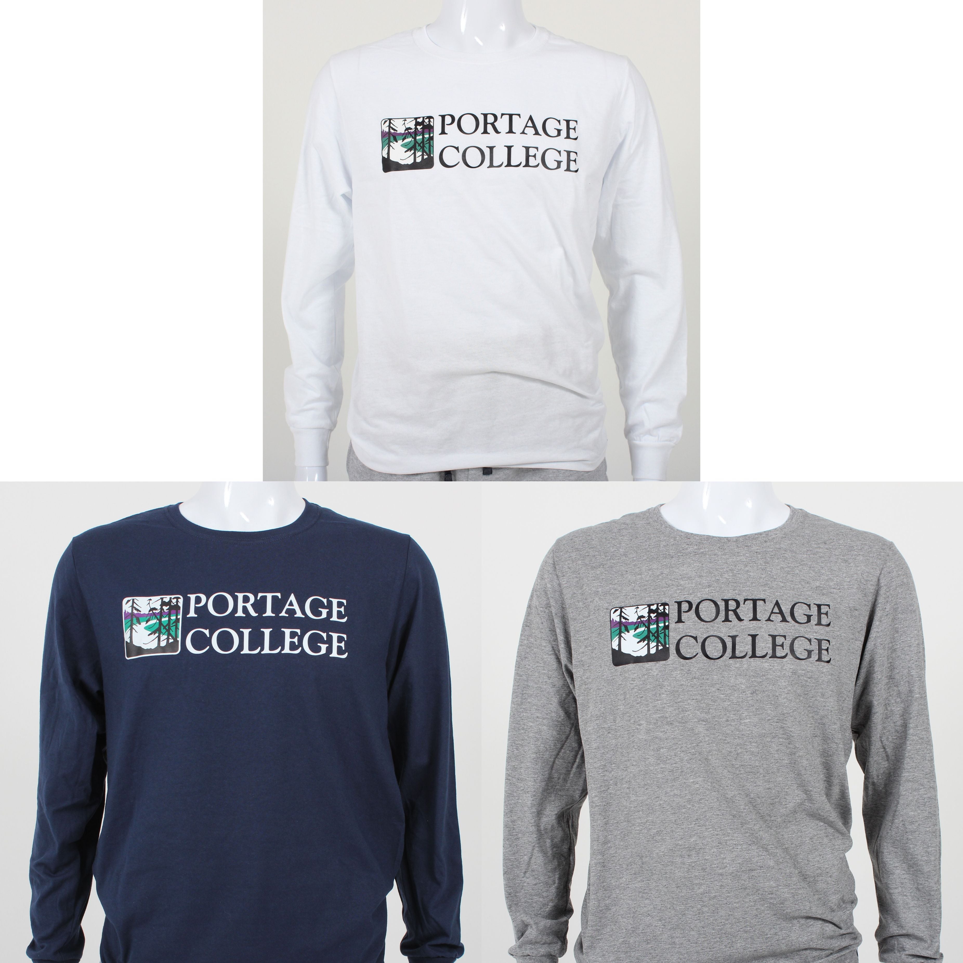 Portage New Logo Longsleeve Tees – Portage College Bookstore