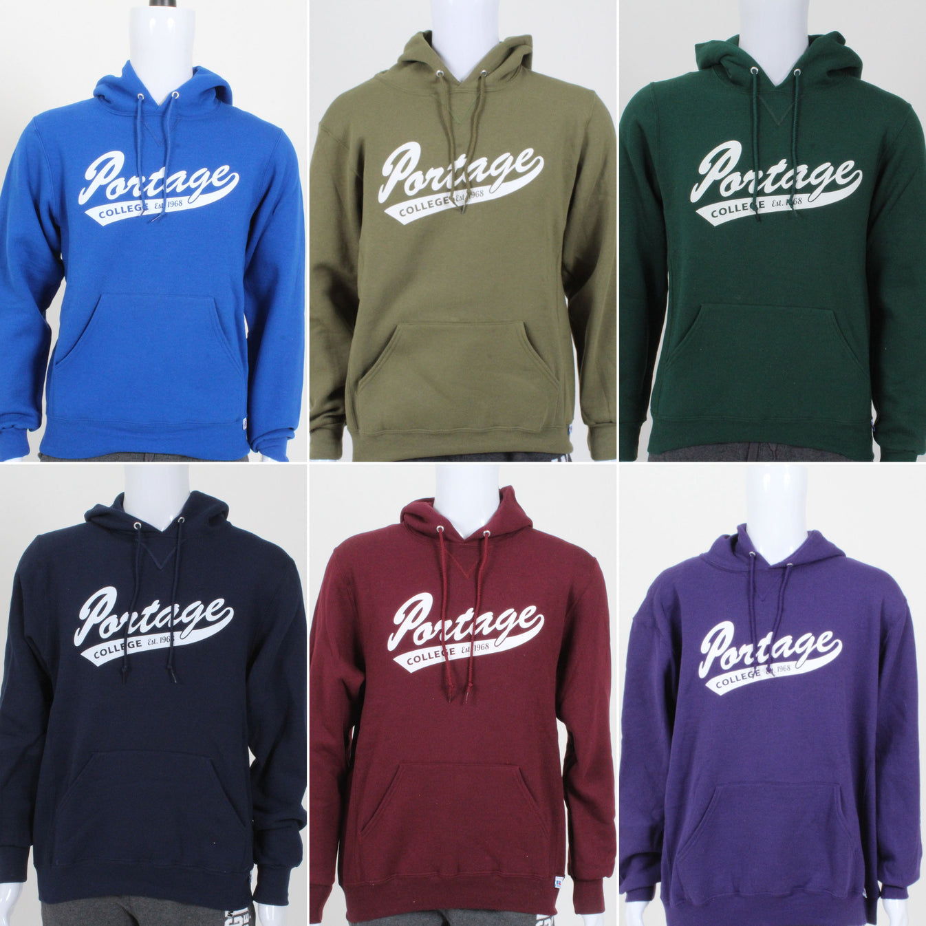 Logo Fleece Pullover Hoodie – Portage College Bookstore